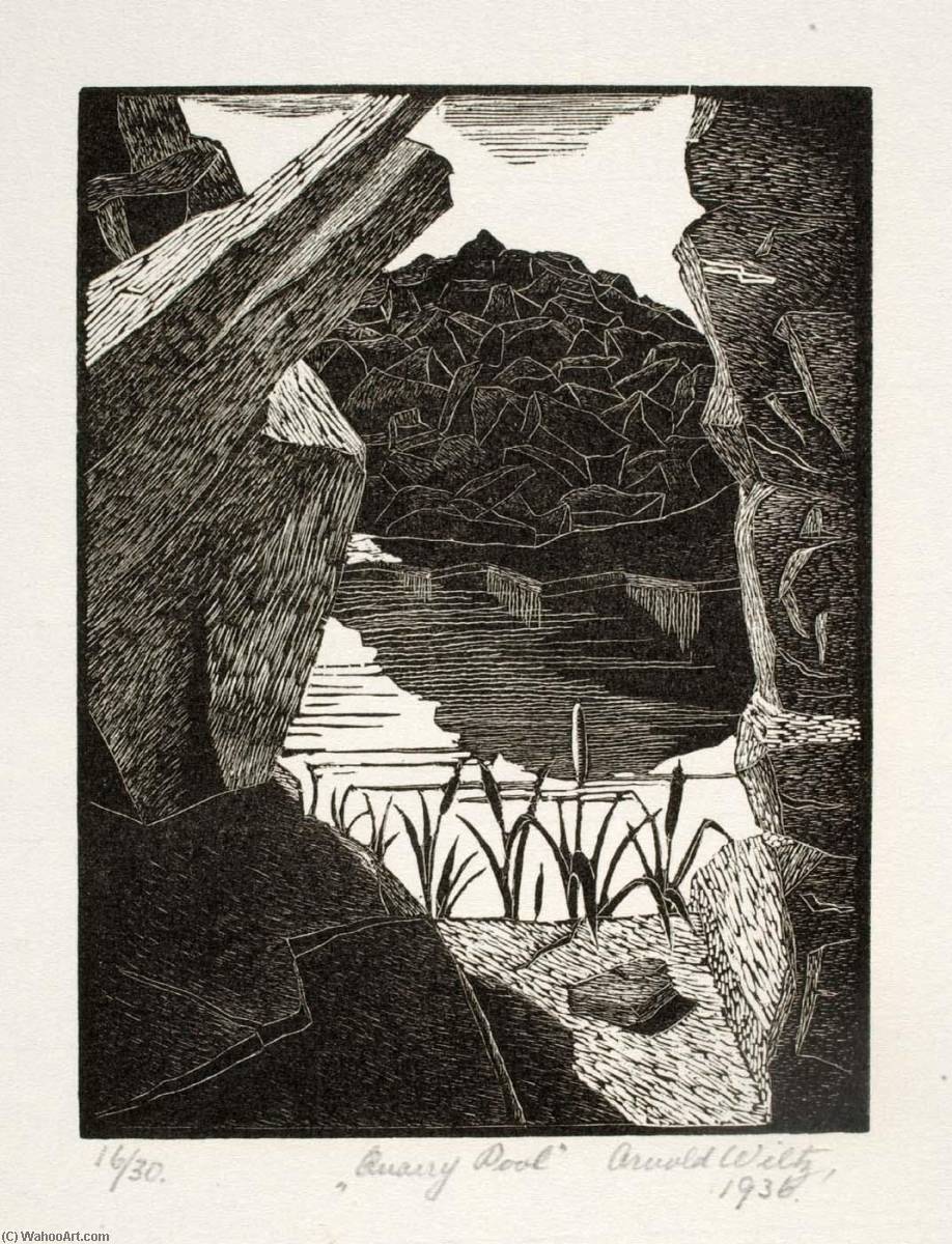 Get Art Reproductions Quarry Pool, 1936 by Arnold Wiltz (1889-1937 ...