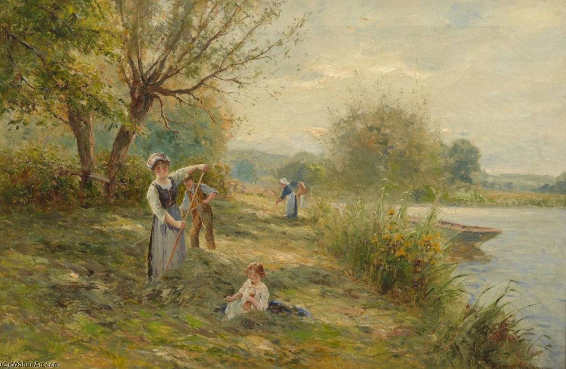 Girls by Stream by Ernest Walbourn Ernest Walbourn | ArtsDot.com