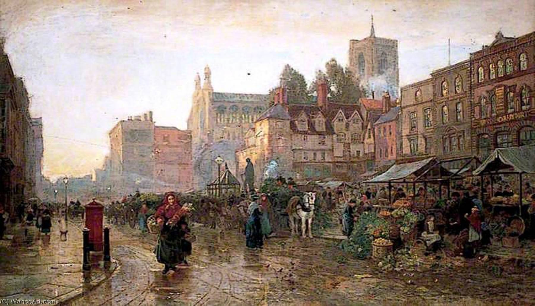 The Marketplace, Norwich, Norfolk, 1887 by Harry Goodwin (1924-2013 ...
