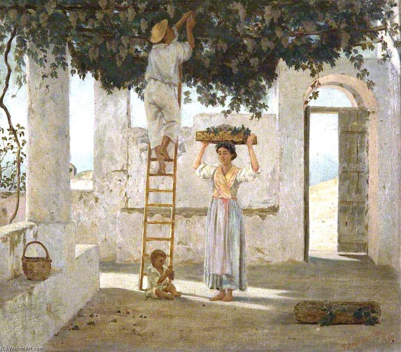 Order Artwork Replica The Grape Harvest, 1868 by Edgar Barclay (1842 ...