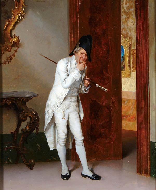 Purchase Oil Painting Replica Eavesdropping by Francesco Beda (1840 ...