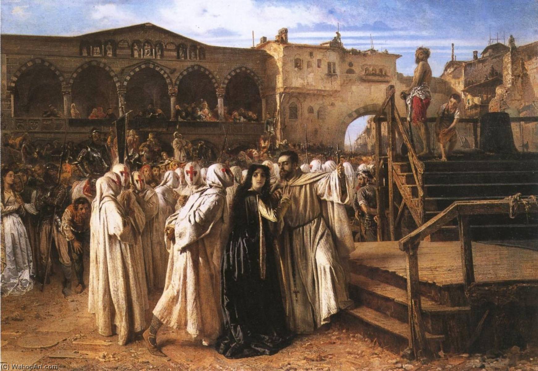 Buy Museum Art Reproductions Margherita Pusterla Walking to the Gallows ...