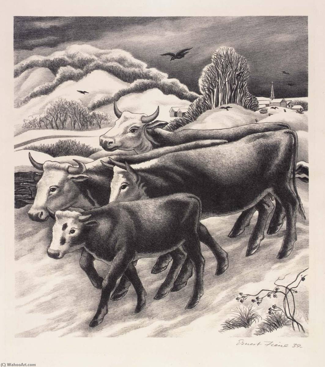 Buy Museum Art Reproductions Mid Winter, 1939 by Ernest Fiene (Inspired ...