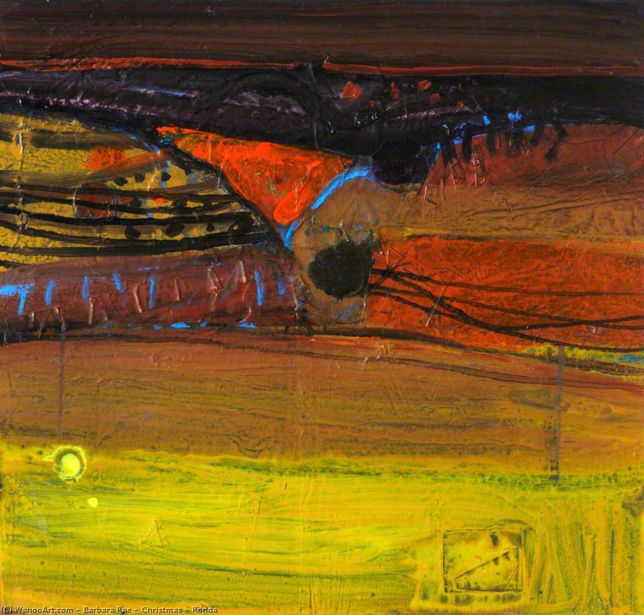 Christmas – Ronda, 1991 by Barbara Rae Barbara Rae | ArtsDot.com