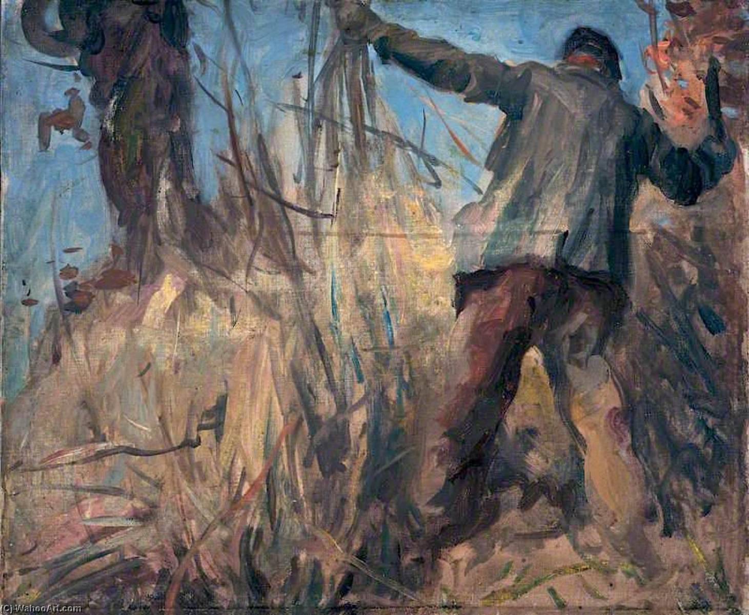Get Art Reproductions A Man Hedging, 1928 by Harry Becker (1865-1928 ...