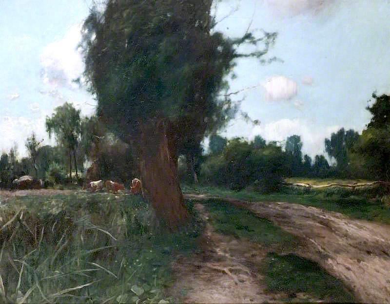 Museum Art Reproductions Landscape, Suffolk Meadows by Harry Becker ...