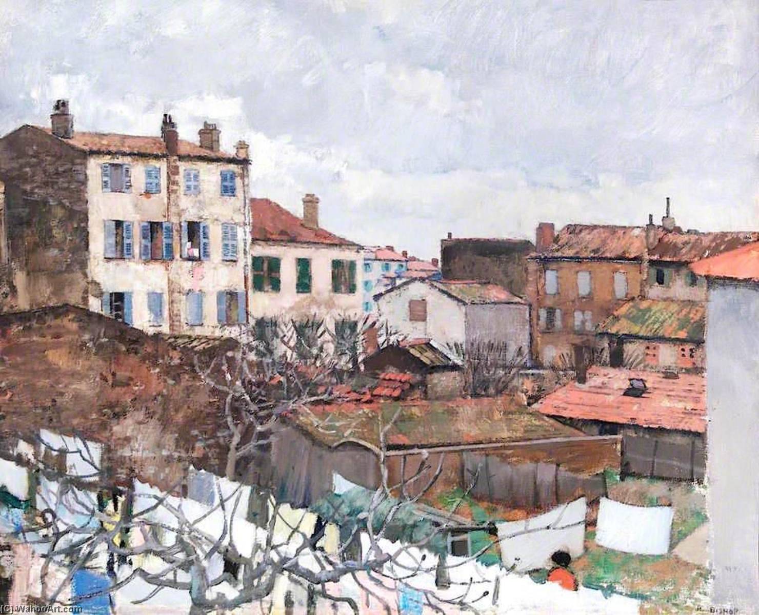 Order Artwork Replica Monday Washing, Hyères by Henry A Bishop (1868 ...