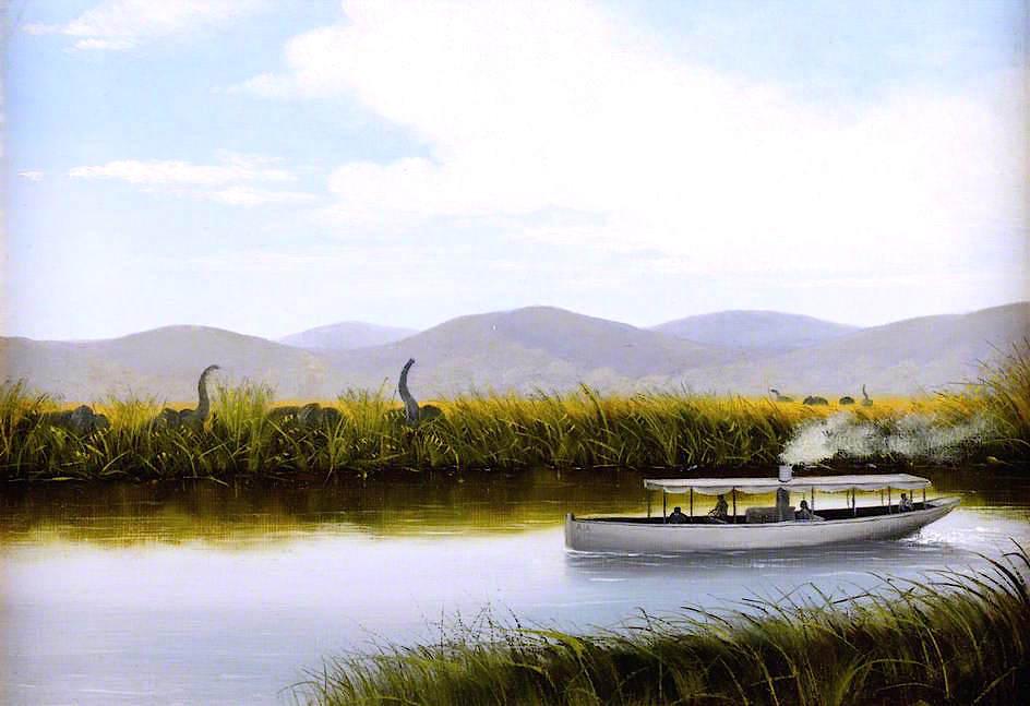 Tir à l`éléphant, Stanley Pool, 1886 de Henry Bailey Henry Bailey ...