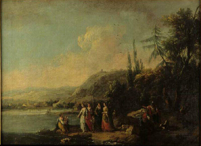 Get Art Reproductions Moïse sauvé des eaux by Giuseppe Zais (1709-1781, Italy) | ArtsDot.com