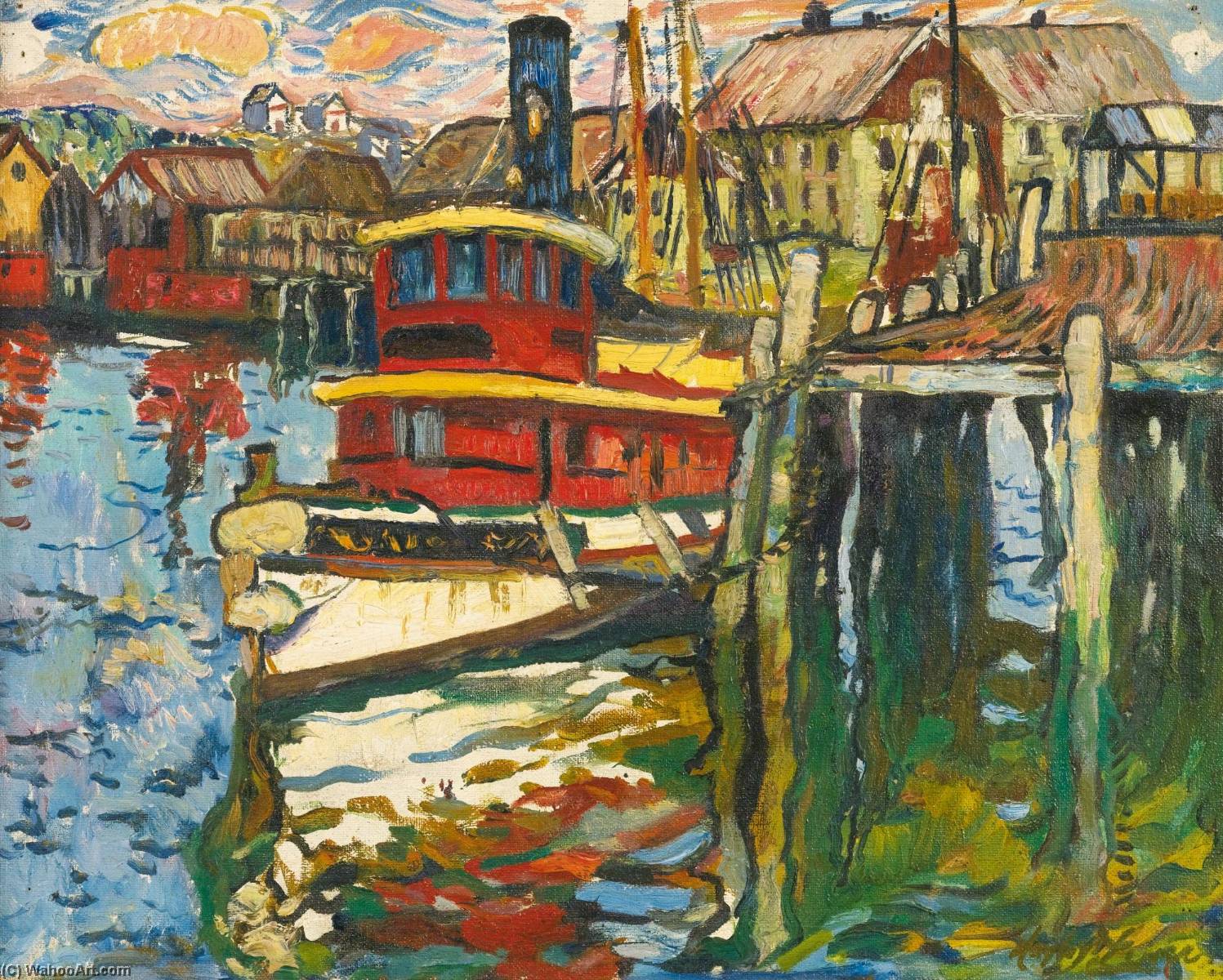 Get Art Reproductions Gloucester, Massachusetts by Richard Hayley Lever ...