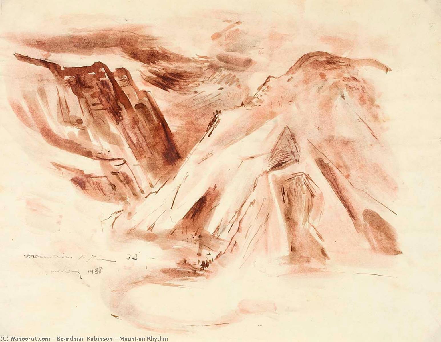 Buy Museum Art Reproductions Mountain Rhythm, 1938 by Boardman Robinson ...