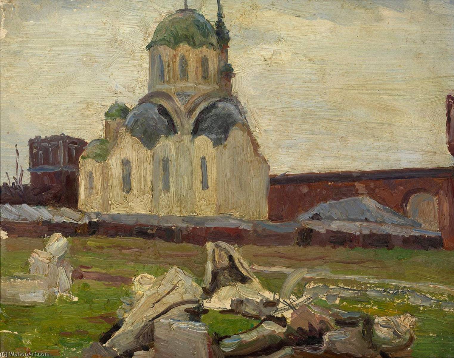 Get Paintings Reproductions Monastery by Mikhail Nesterov (1862-1942 ...