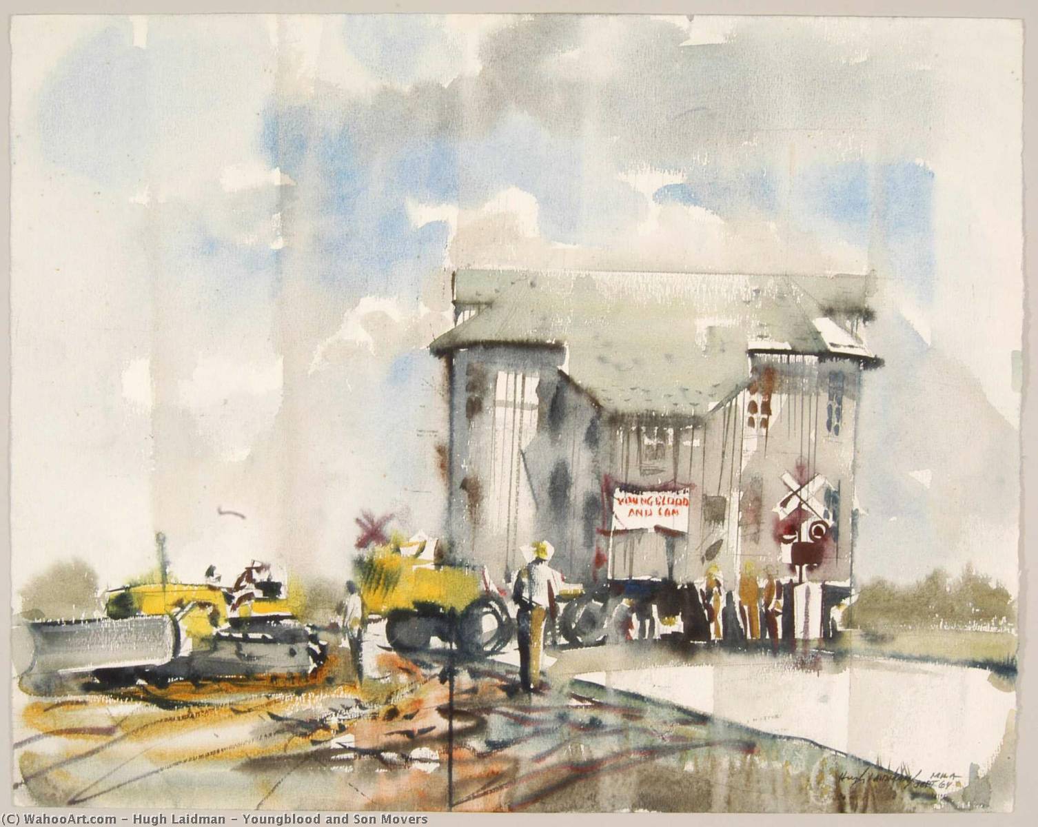 Youngblood and Son Movers, 1964 by Hugh Laidman (1914-1987) Hugh Laidman | ArtsDot.com