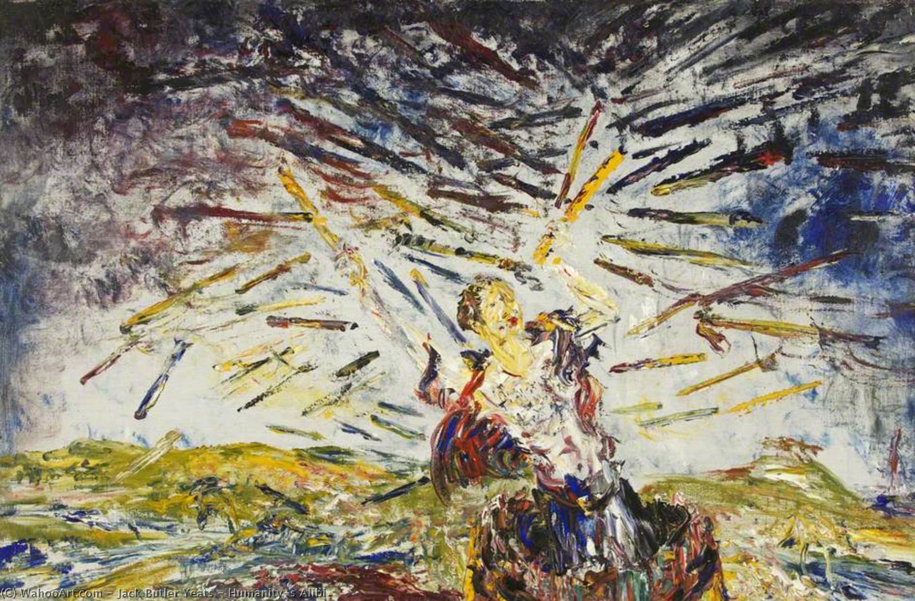 Réplique De Peinture L`alibi de l`humanité, 1947 de Jack Butler Yeats ...