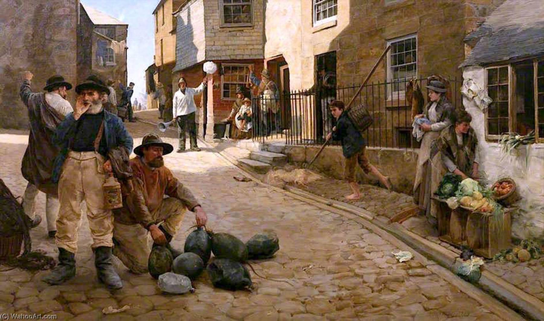 Buy Museum Art Reproductions `Hevva Hevva`, 1887 by Percy Robert Craft ...