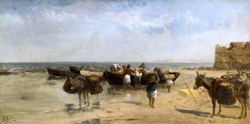 Order Artwork Replica Fruit Boats on the Mediterranean by Richard ...