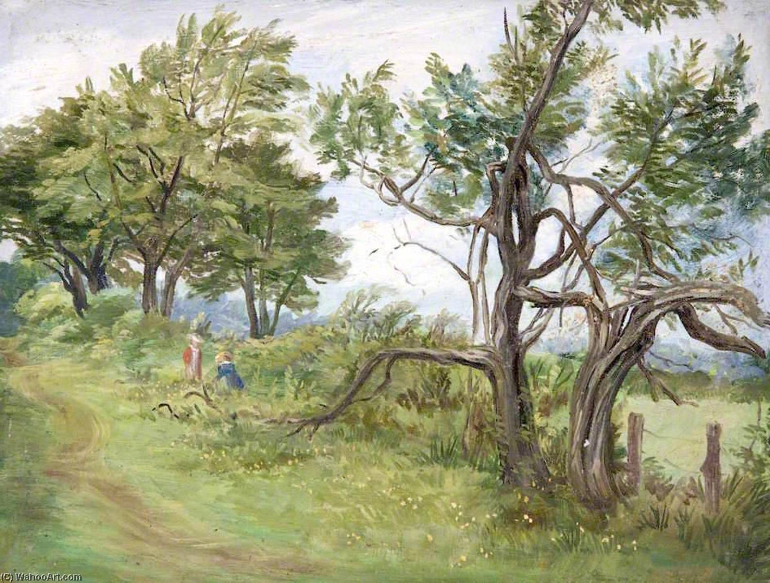 Order Artwork Replica In a Country Lane by Robert Bryden (1865-1939 ...