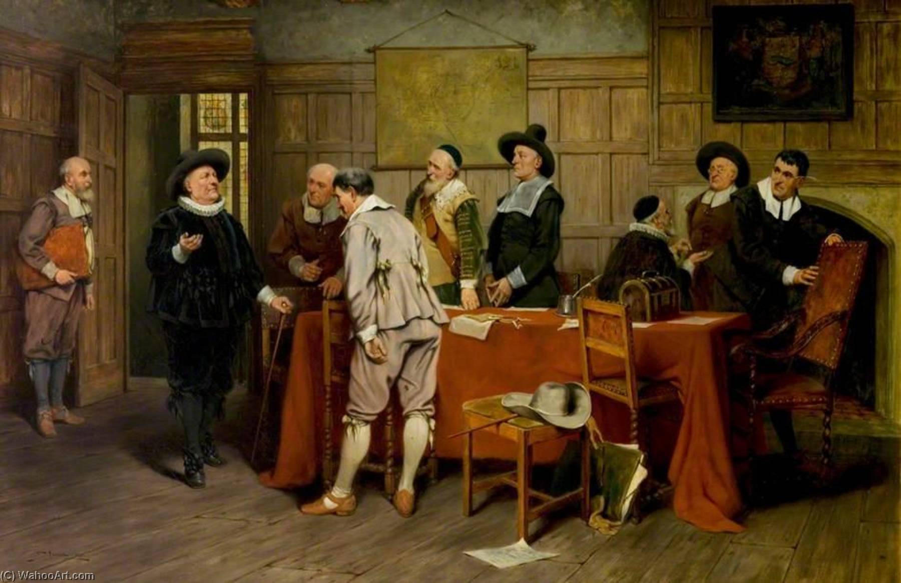 Réplique De Peinture Son Honneur, 1909 de Stephen Samuel Lewin (1848 ...