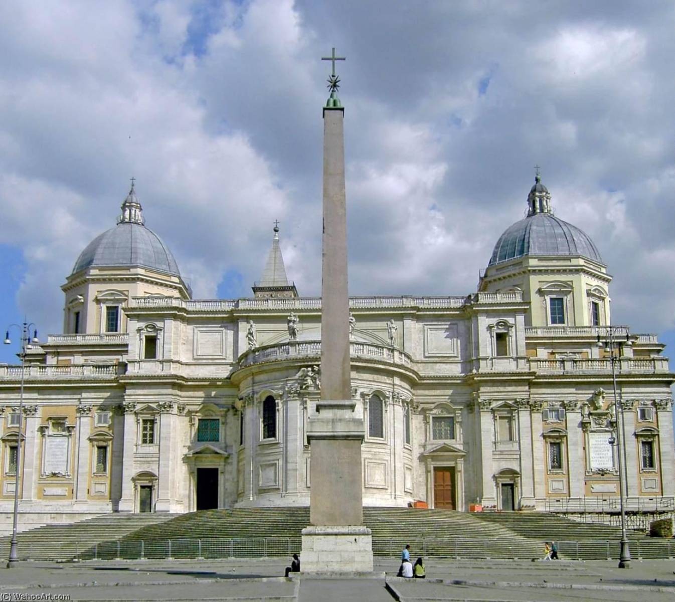 Santa Maria Maggiore Exterior view of the apse area, 1670 by Carlo ...