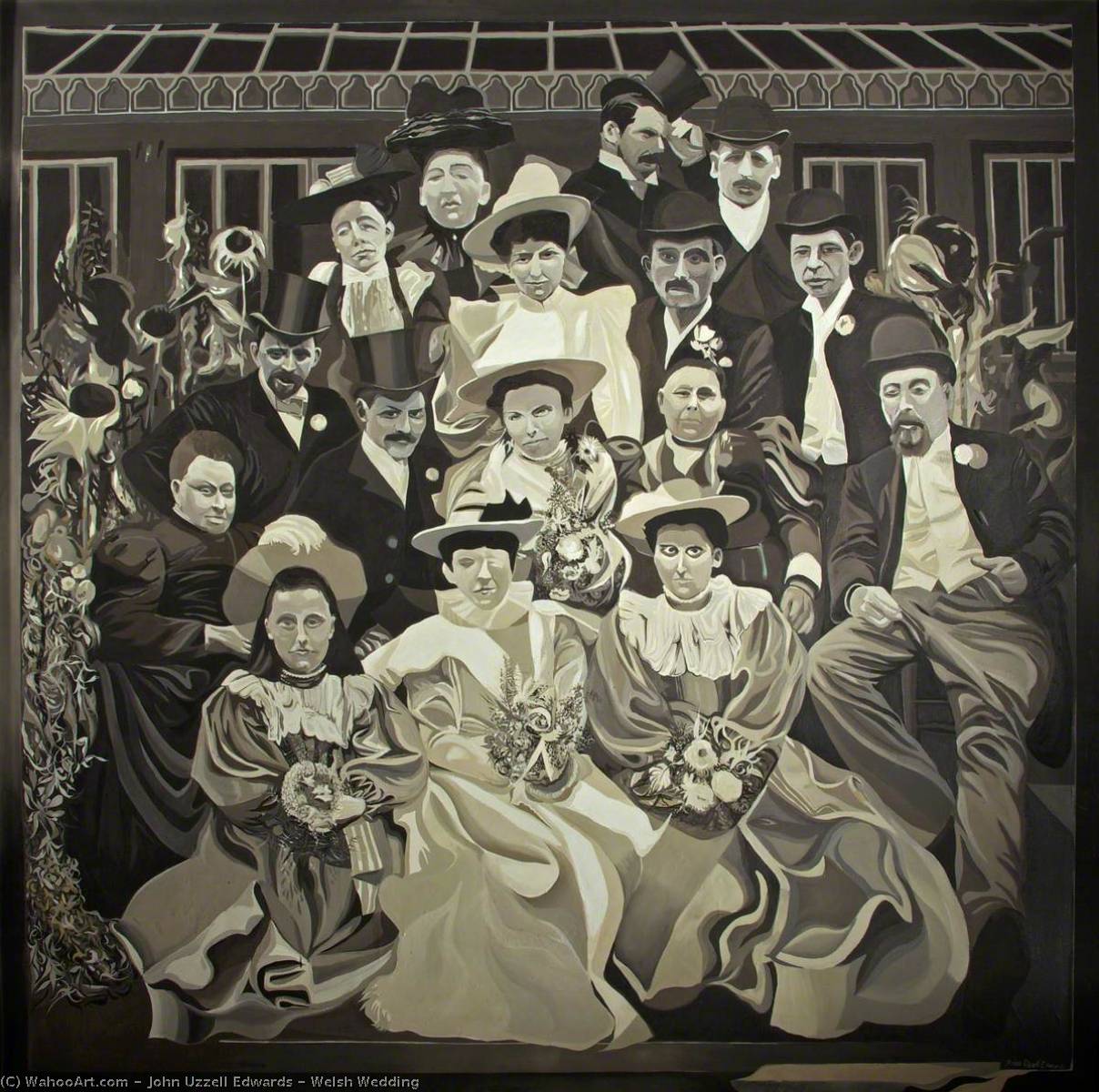 Welsh Wedding by John Uzzell Edwards (1934-2014) John Uzzell Edwards ...