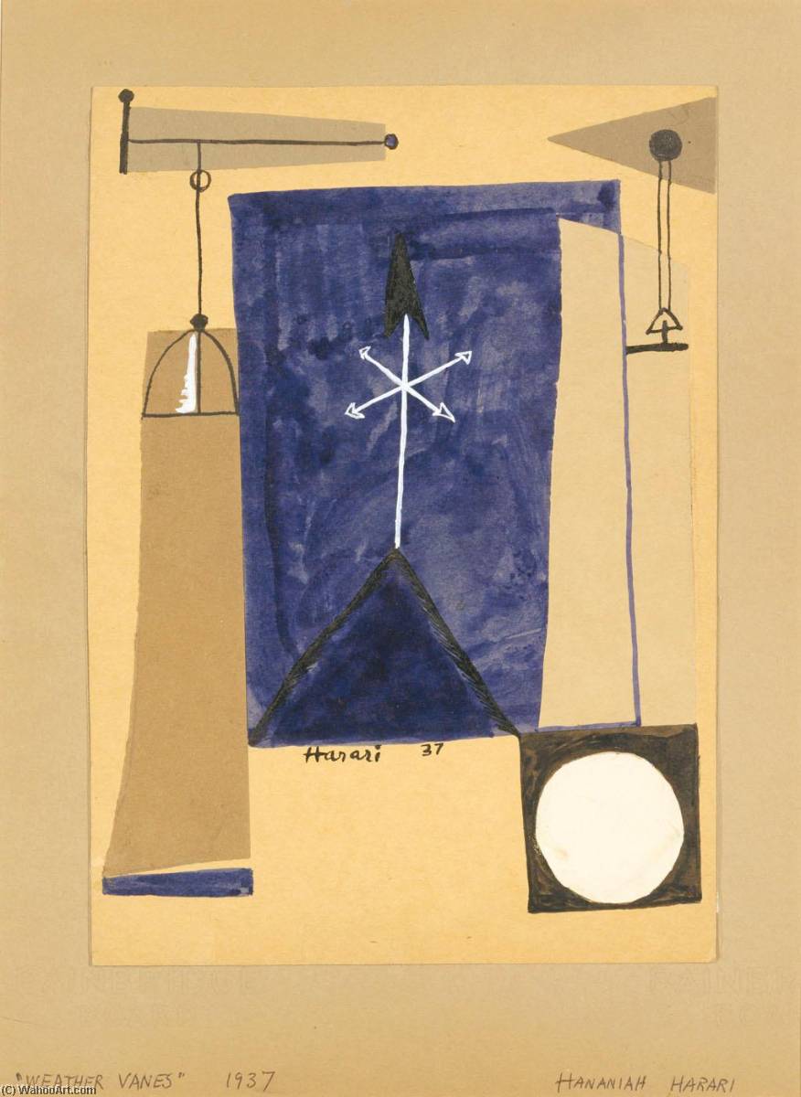 Weathervanes, 1937 by Hananiah Harari (1912-2000) Hananiah Harari ...