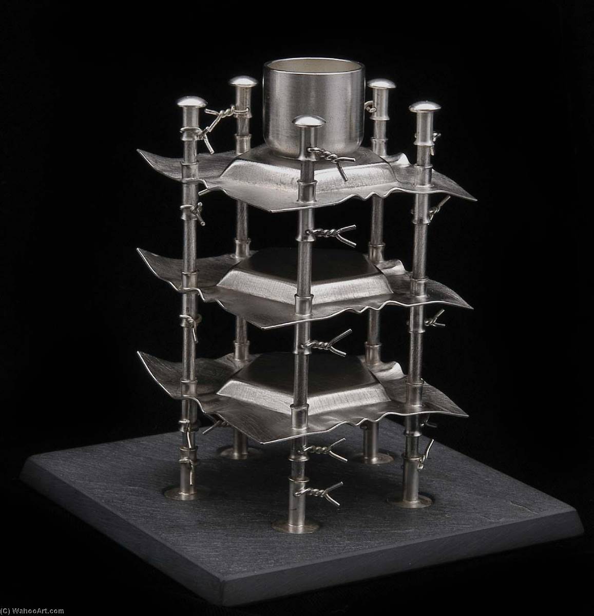 Stacked Pentagon Candle Sculpture (3 of 4), 1988 by Boris Bally Boris ...