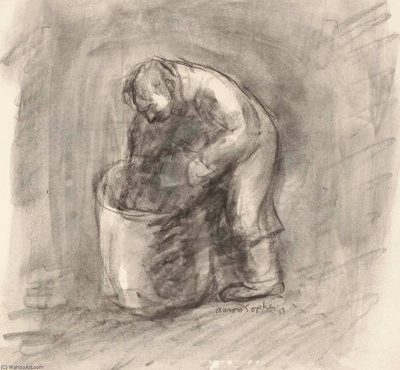 Trash (Ash Can), 1933 by Aaron Sopher Aaron Sopher | ArtsDot.com