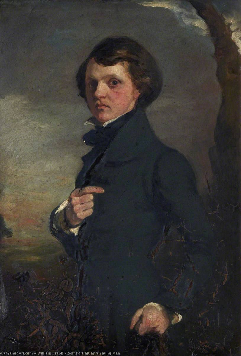 Museum Art Reproductions Self Portrait as a Young Man by William Crabb ...