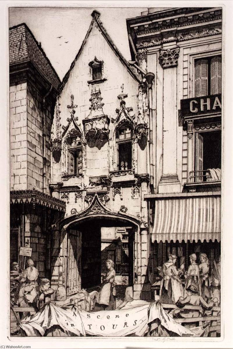 A Scene in Tours, 1927 by Frederick G Hall Frederick G Hall | ArtsDot.com