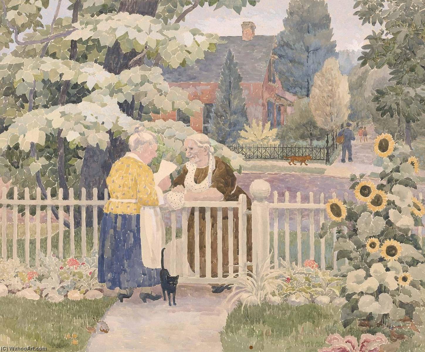 Reproducciones De Arte Estudio para mural de la carta de Frances Foy ...