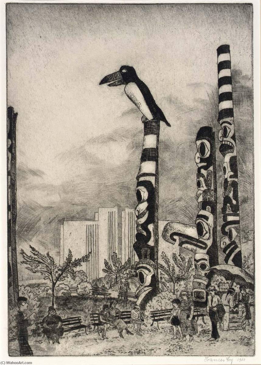 Museum Art Reproductions Entrance to Indian Village, 1933 by Frances ...