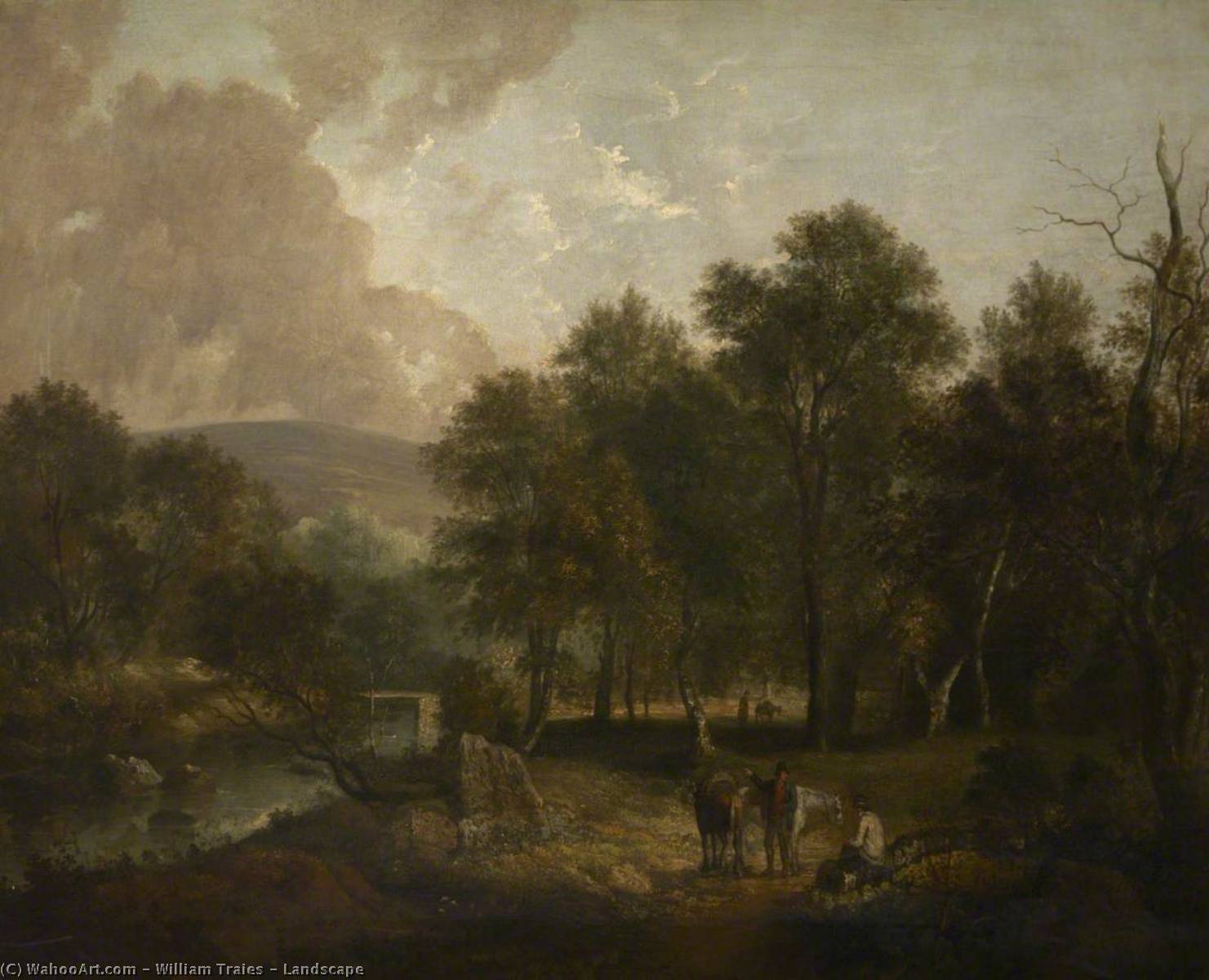 Reproduções De Arte Paisagem, 1824 por William Traies (1789-1872 ...