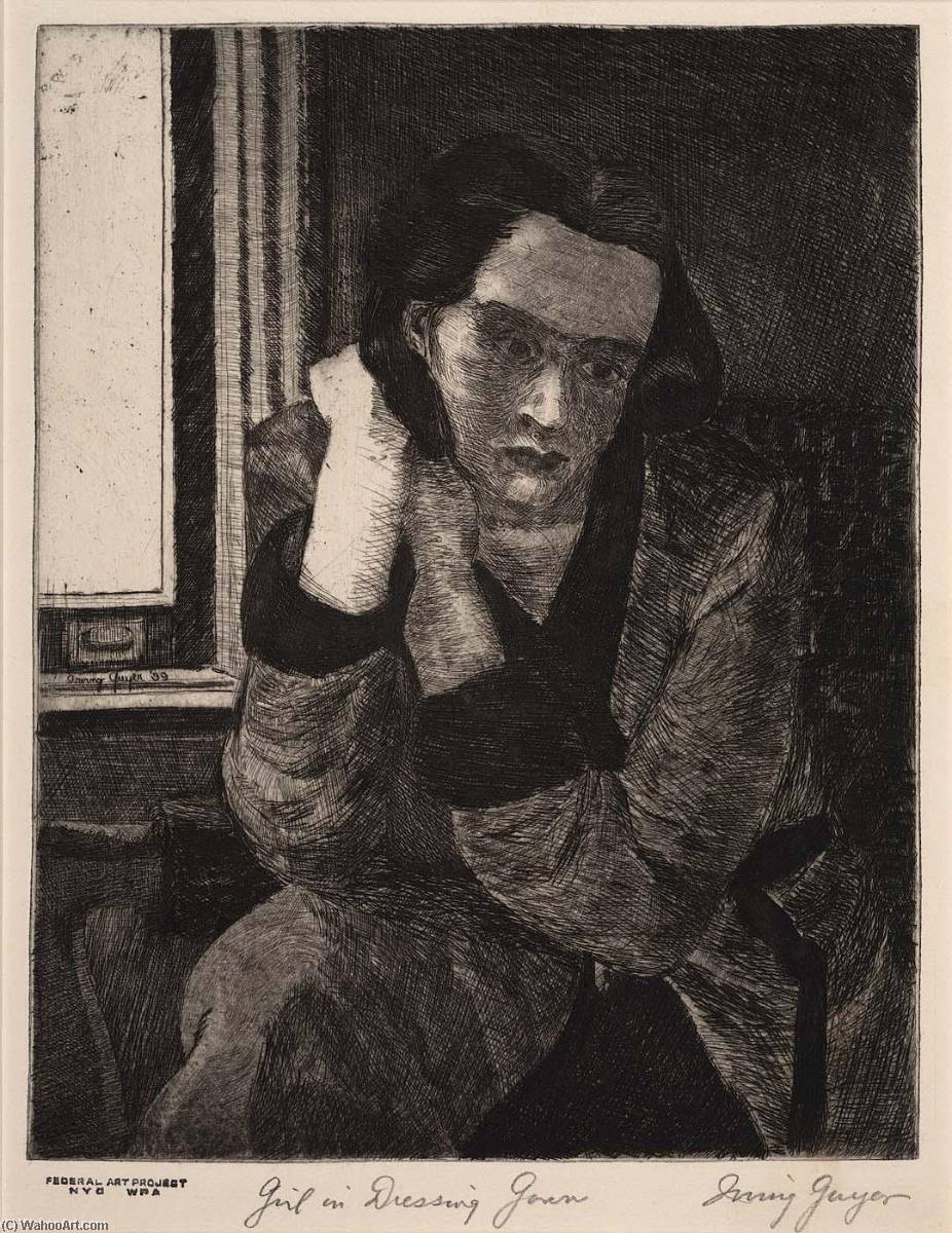 Girl in Dressing Gown, 1939 by Irving Guyer Irving Guyer | ArtsDot.com
