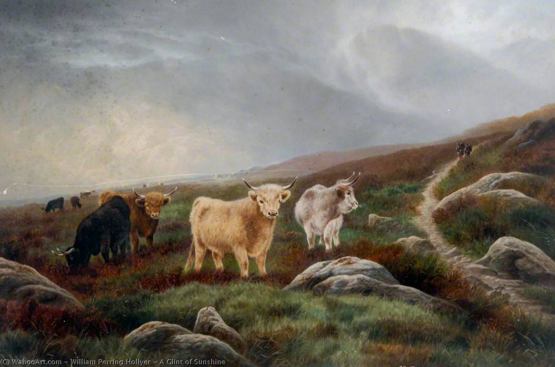 Get Paintings Reproductions A Glint of Sunshine by William Perring ...