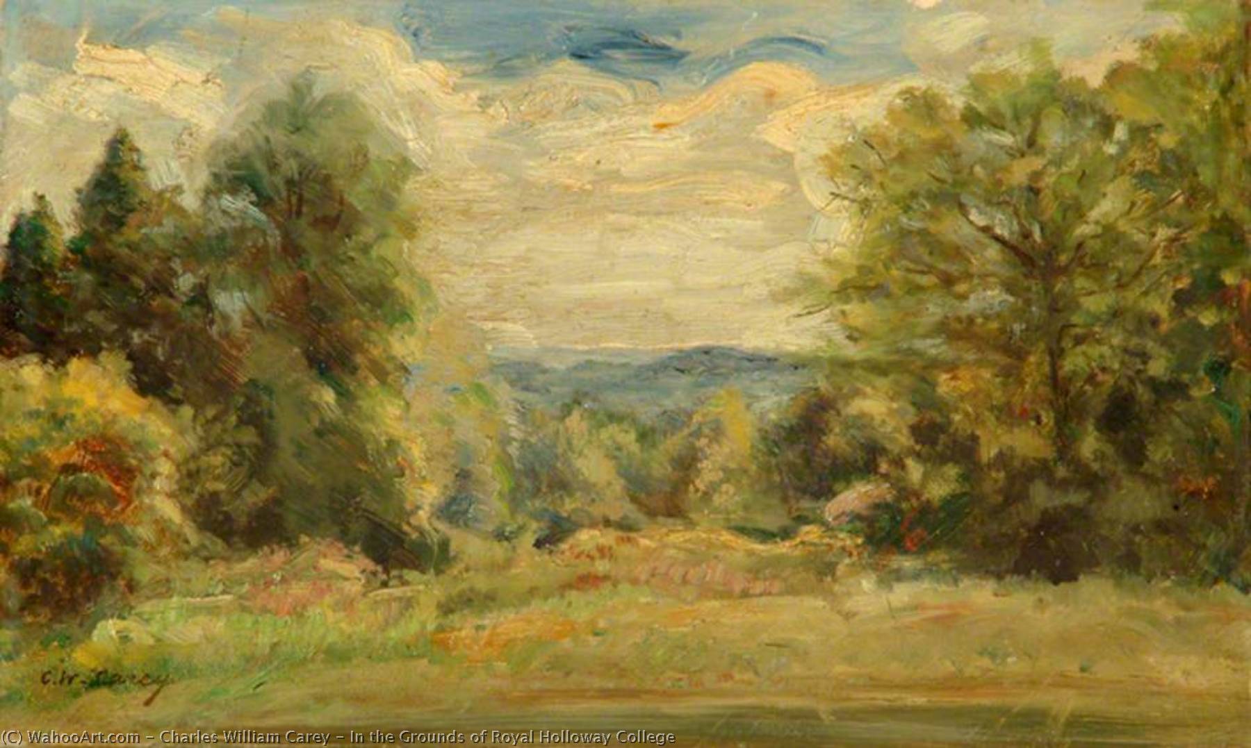 Get Art Reproductions In the Grounds of Royal Holloway College, 1880 by ...