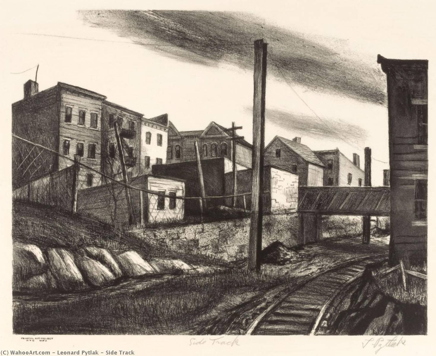 Art Reproductions Side Track, 1940 by Leonard Pytlak (Inspired By ...