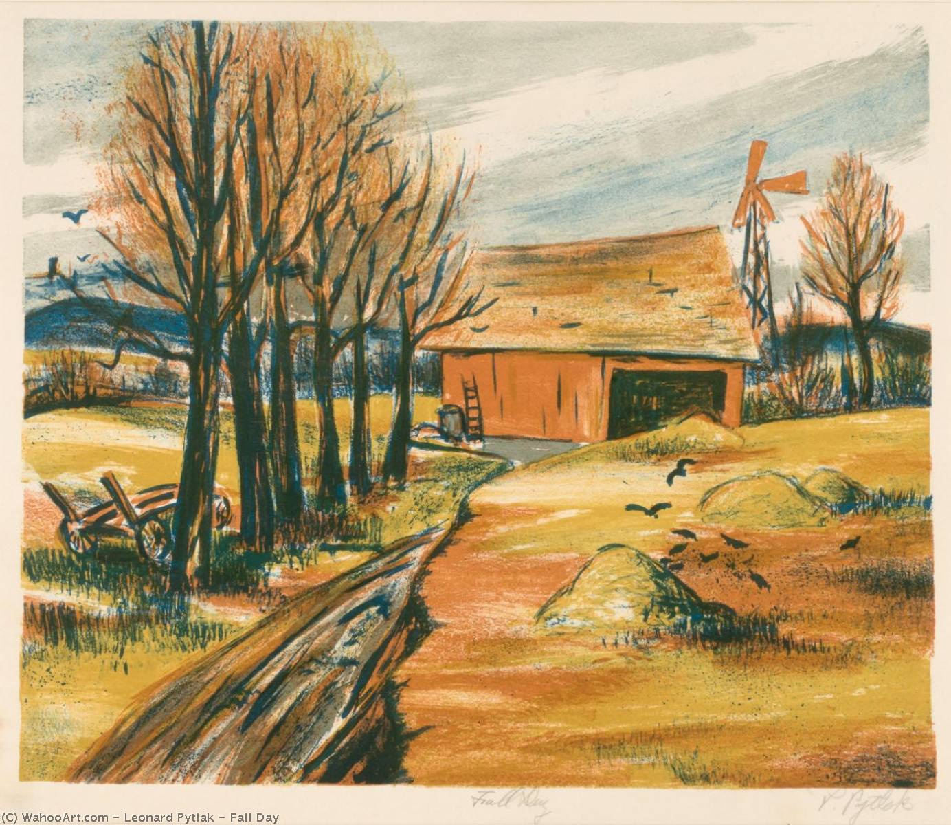 Paintings Reproductions Fall Day by Leonard Pytlak (Inspired By) (1910 ...