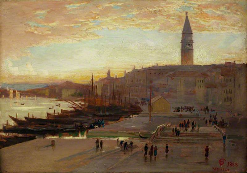 Veneza, Sunset, 1888 por Harry Goodwin (1924-2013, United Kingdom ...
