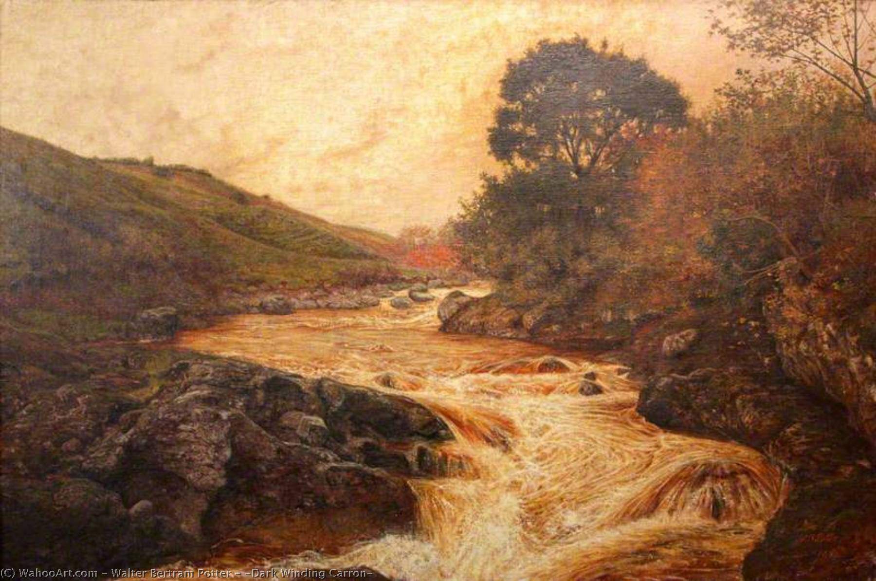Purchase Oil Painting Replica `Dark Winding Carron` by Walter Bertram ...