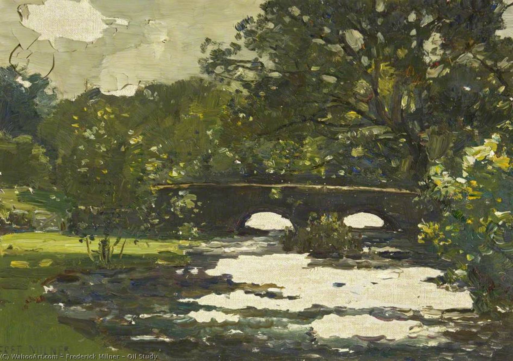 Oil Painting Replica Oil Study by Frederick Milner (1855-1939 ...