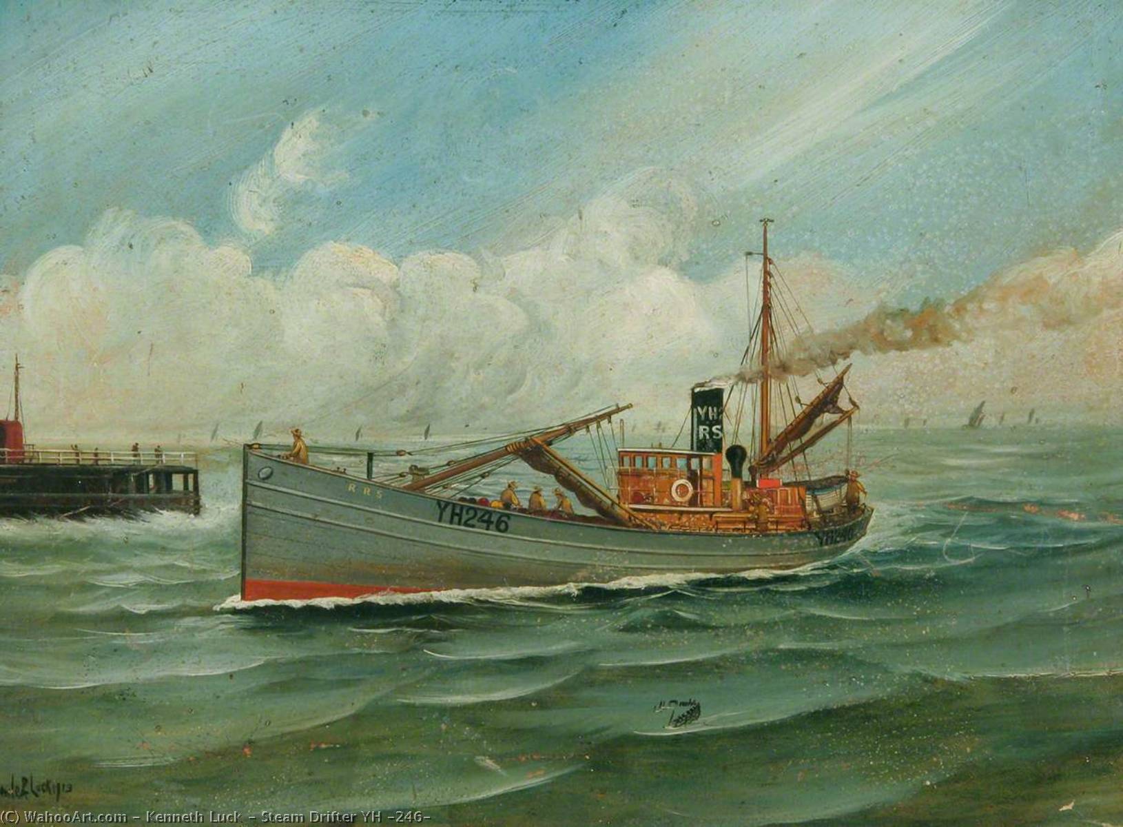 Order Artwork Replica Steam Drifter YH `246`, 1913 by Kenneth Luck ...