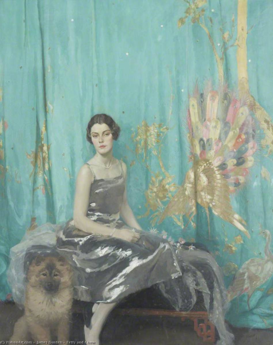 Buy Museum Art Reproductions Betty and Chow by James Durden (Inspired ...