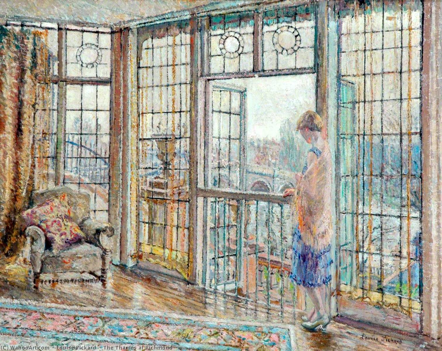 Art Reproductions The Thames at Richmond by Louise Pickard (1865-1928 ...