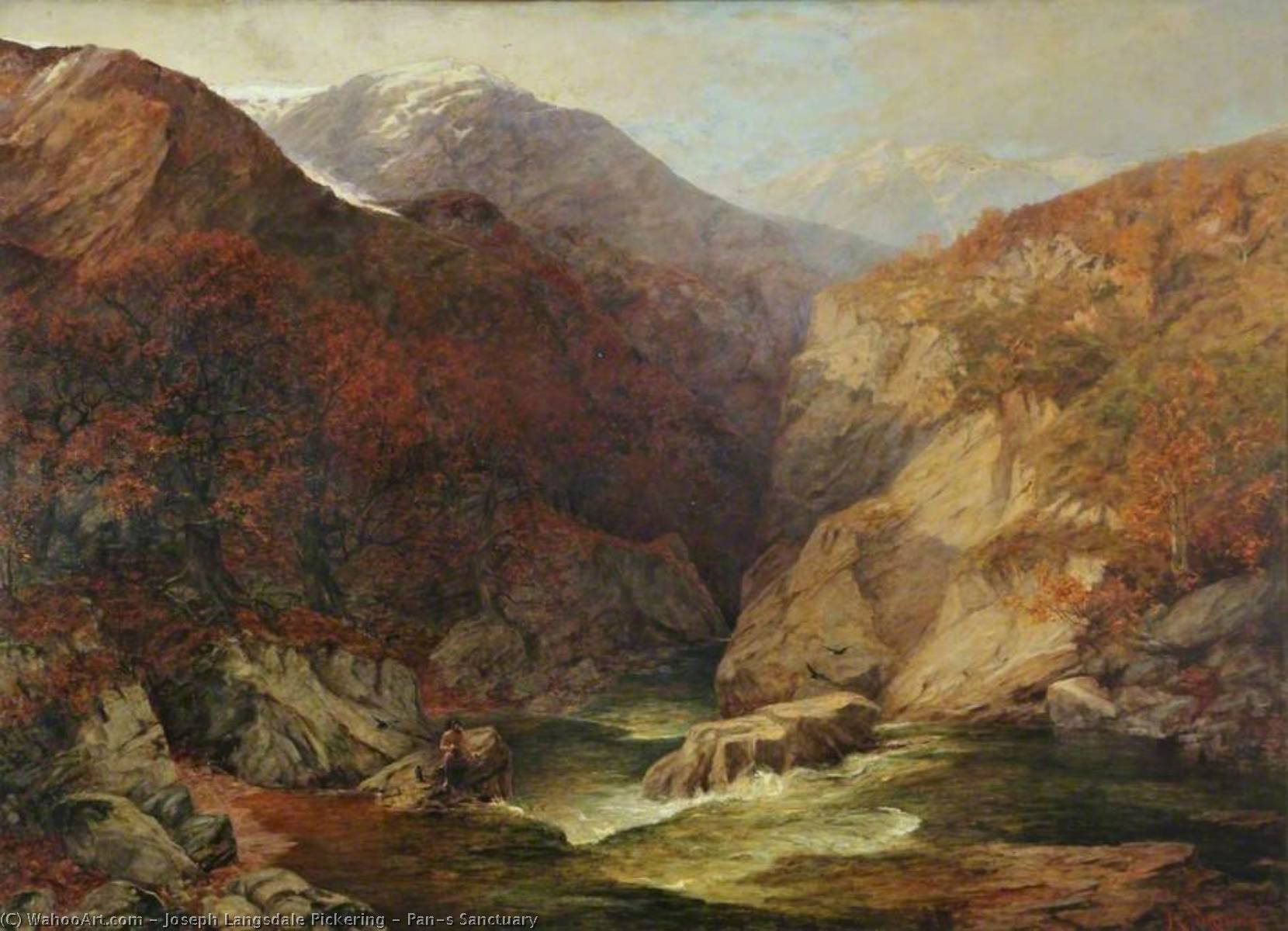 畫複製 Pan`s Sanctuary, 1908 通过 Joseph Langsdale Pickering (1845-1912 ...