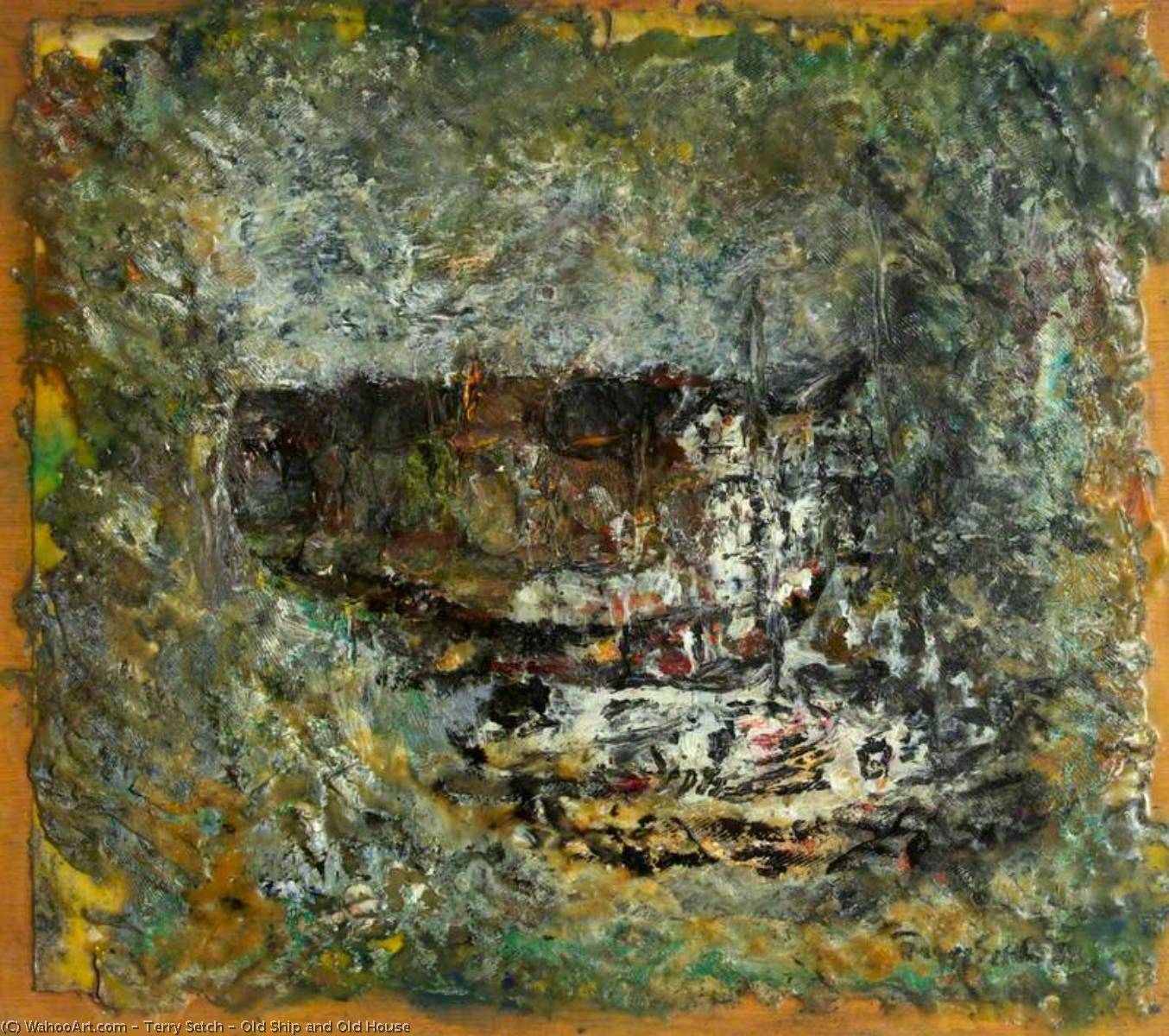 Old Ship and Old House by Terry Setch Terry Setch | ArtsDot.com