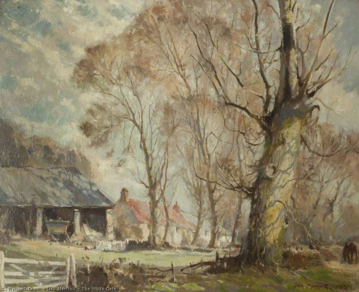 La porte blanche, 1943 de Jack Merriott (1901-1968) Jack Merriott ...