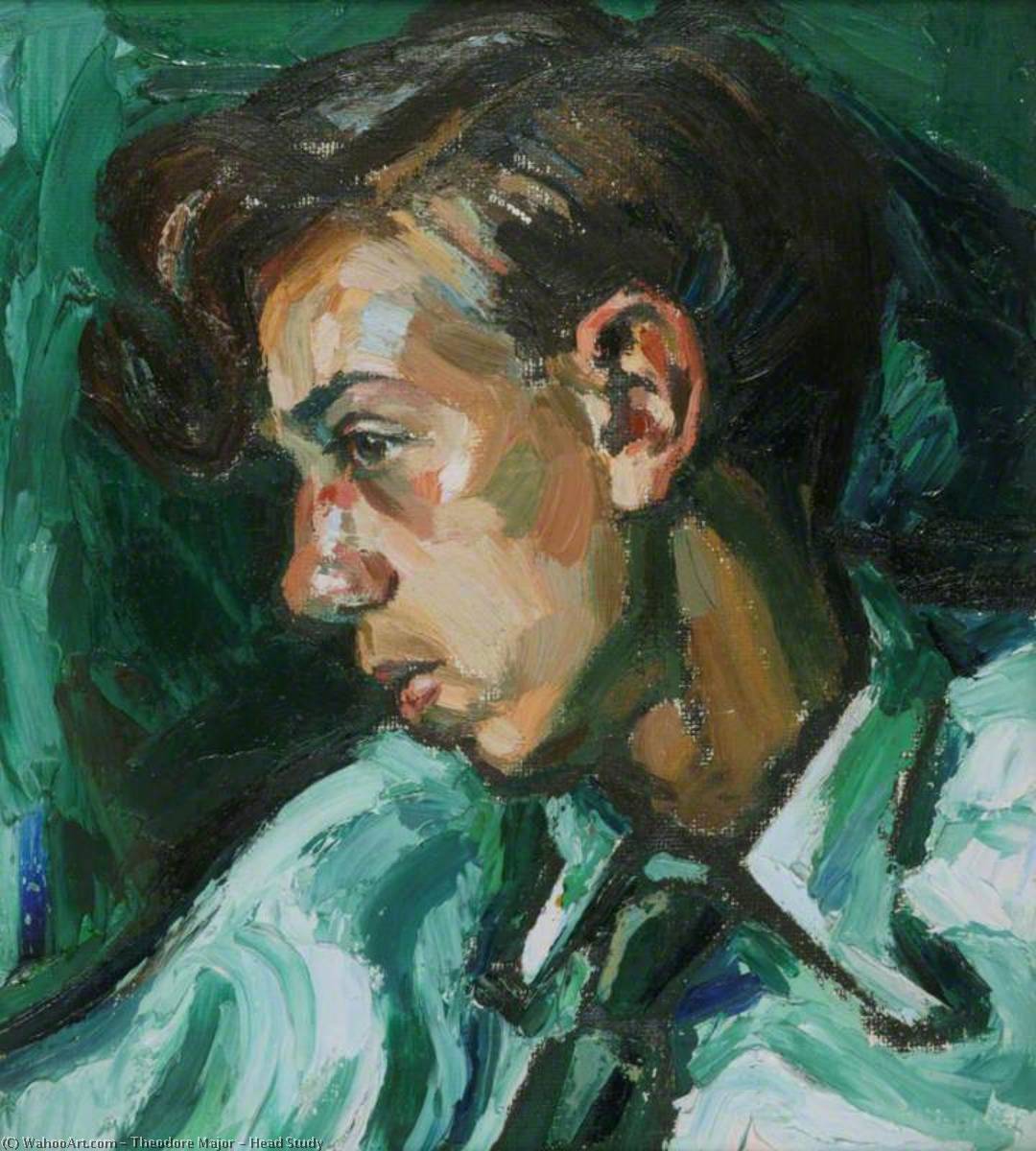 Museum Art Reproductions Head Study, 1946 by Theodore Major (Inspired ...