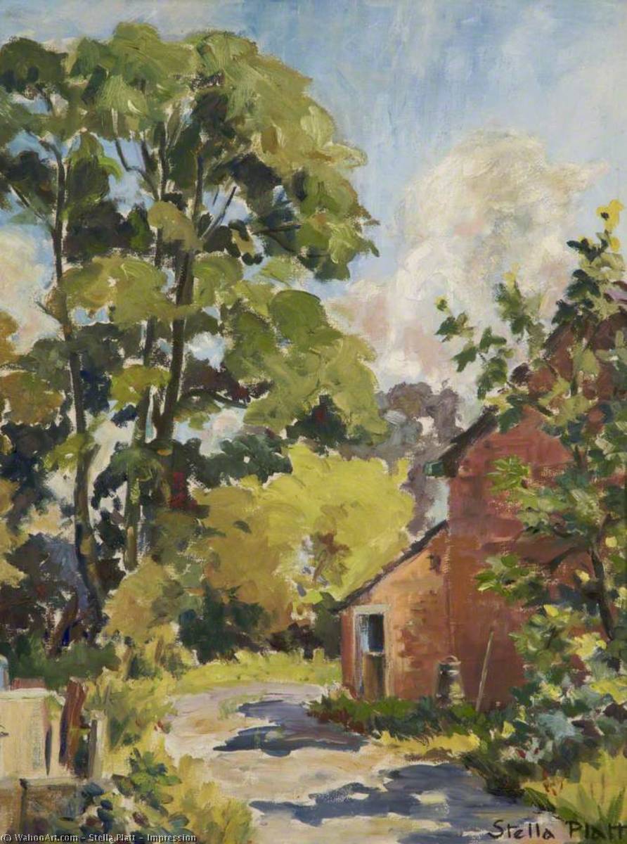 Impression, 1949 by Stella Platt (1913-2011) Stella Platt | ArtsDot.com