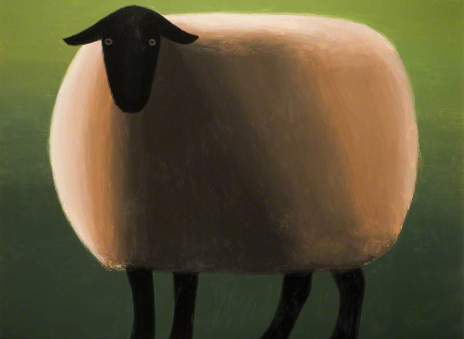 Black Faced Sheep, 1991 by Peter Markey (1930-2016) Peter Markey ...