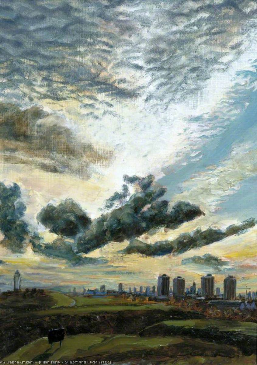 Reproductions D'art De Musée Sunset and Cycle Track II, 1995 de Julian ...